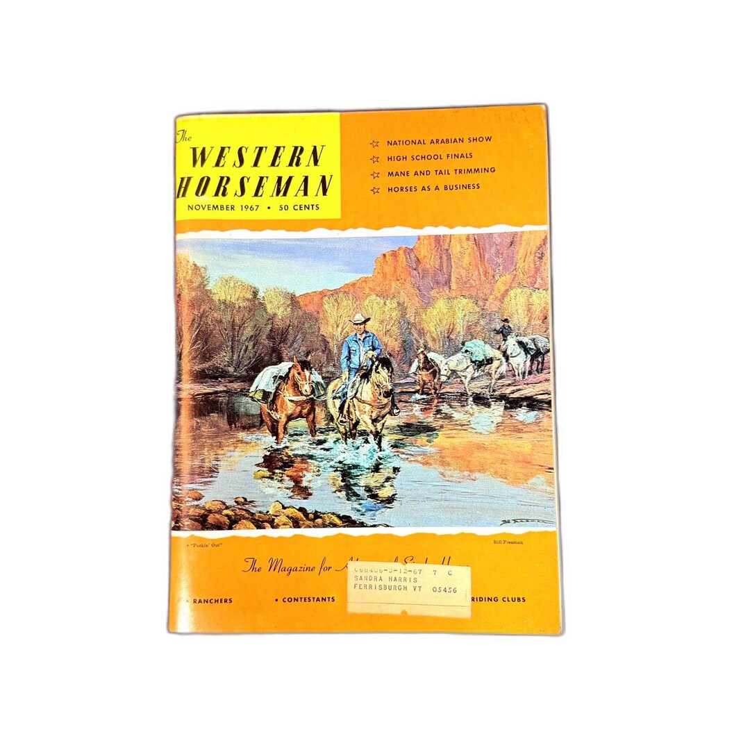 Vintage the Western Horseman Magazine November 1967 | Cowboy Ranching ...