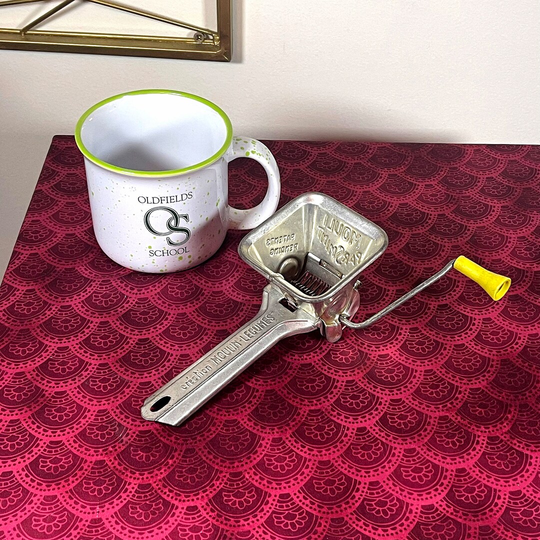 VTG French Mouli Grater, Removable Barrel Hand-operated Kitchen Utensil ...