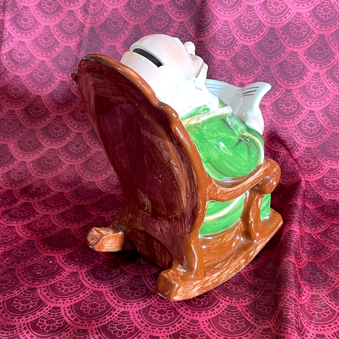 Vintage Old Man in a Rocking Chair Retirement Fund Ceramic | Etsy