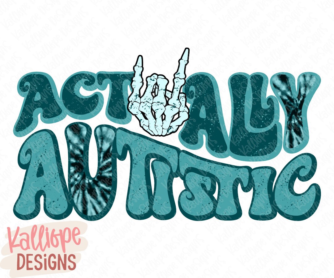Actually Autistic Png, Neurodiversity Png, Retro Autism Acceptance ...