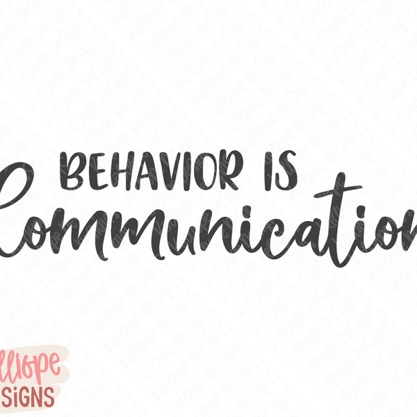 Behavior is Communication Png Svg - Etsy