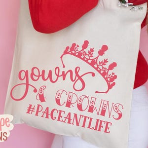 Gowns and Crowns SVG, Tiara SVG, Pageant Crown SVG, Beauty Queen Svg ...