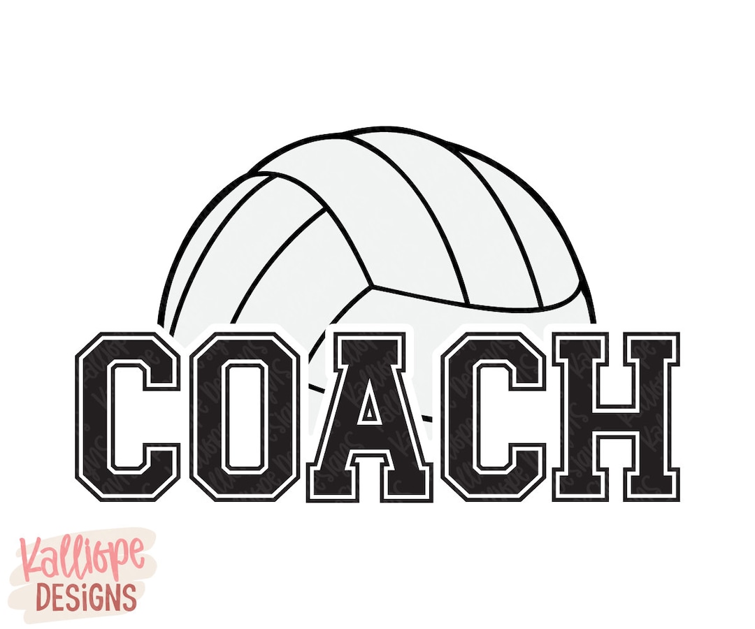 Volleyball Coach SVG PNG: Sports T-shirt Design (digital Download) - Etsy