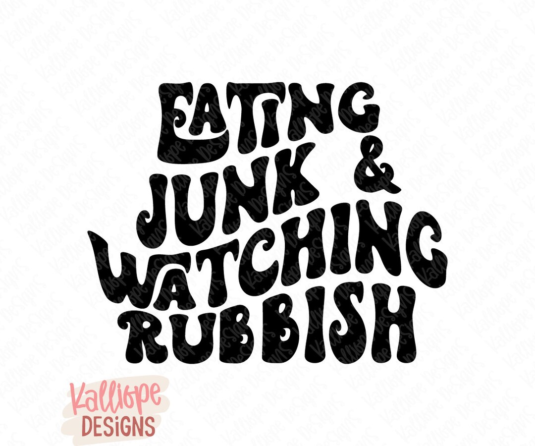 Eating Junk and Watching Rubbish SVG: Gamer Cricut File - Etsy