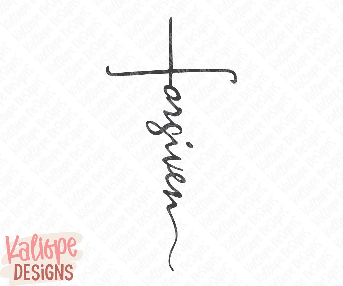 Forgiven Svg Cross Svg Christian Quote Religious Cut File - Etsy Canada