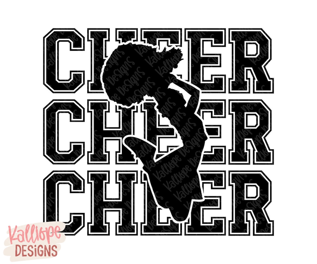 Cheerleader SVG, Cheerleading SVG, Cheer Clipart, Pom Poms, High School ...