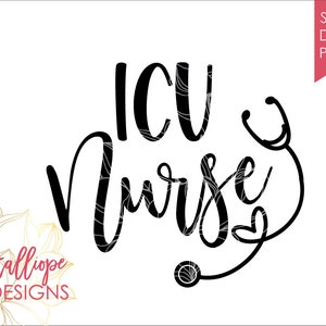 ICU Nurse SVG, Nursing Cut File, Medical Svg, Health Care Svg ...
