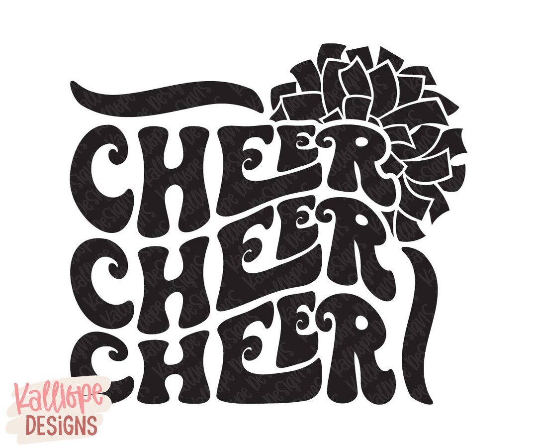 Retro Cheer SVG, Cheerleading SVG, Cheer Shirt SVG, Cheerleader, Cheer ...