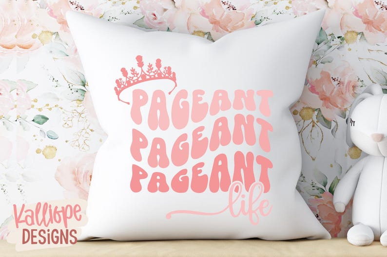 Retro Pageant Life SVG: Tiara Crown Design (cricut, Silhouette, Png) - Etsy