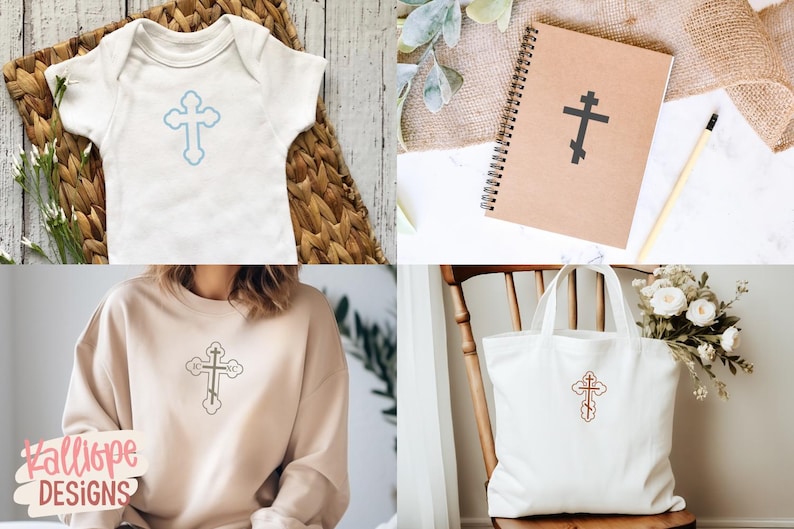 Orthodox Cross SVG Bundle, Baptism Cross Svg, Orthodox Christian ...