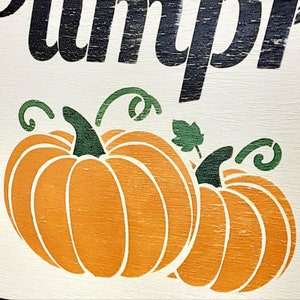 Pumpkin Patch Painted Wood Sign, Fall Decor, 16 Crafted Autumn Shelf ...