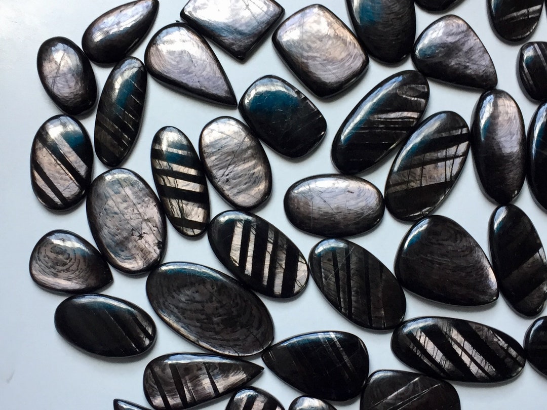 100% Natural Gemstone Hypersthene Cabochon, Mix Size & Shape Loose ...