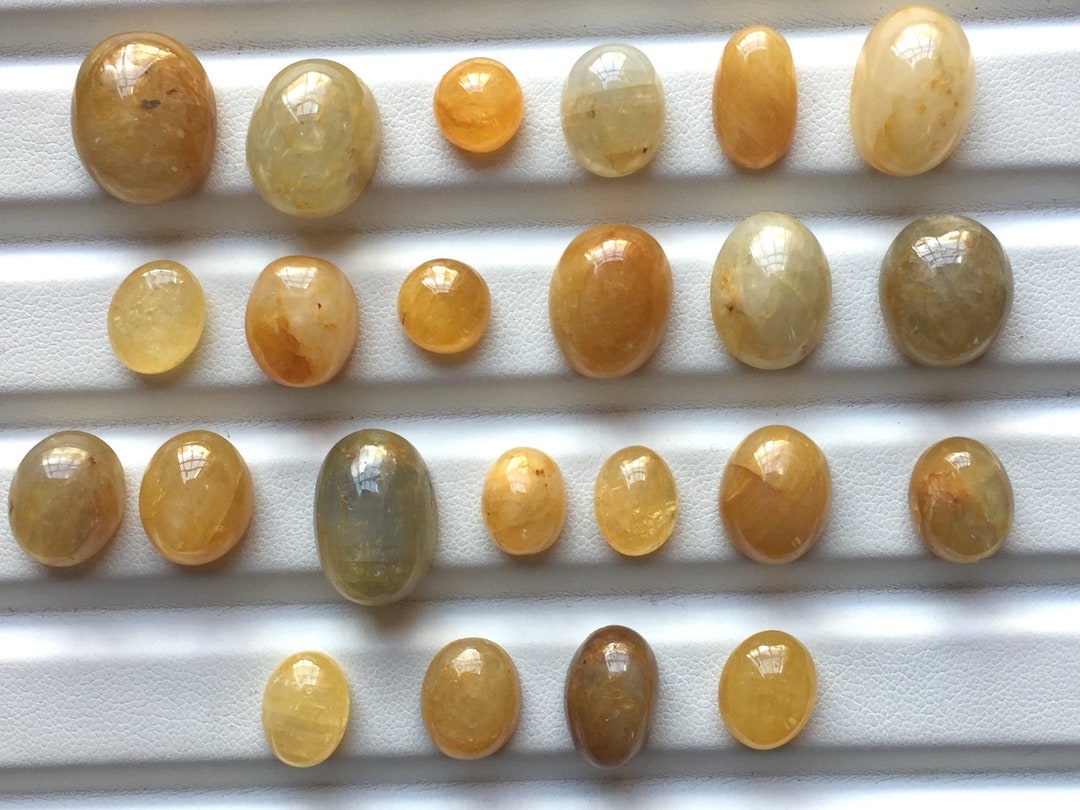 Burmese Yellow Sapphire Cabochon Stone Yellow Sapphire Burmese Yellow ...
