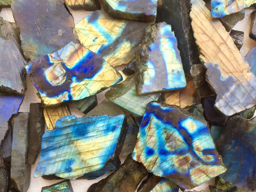 Labradorite Rough Multi Color Labradorite Rough Gemstone Rough ...