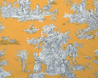 Purple Toile De Jouy Fabric Purple Reverse Greyhound Toile by Jane ...