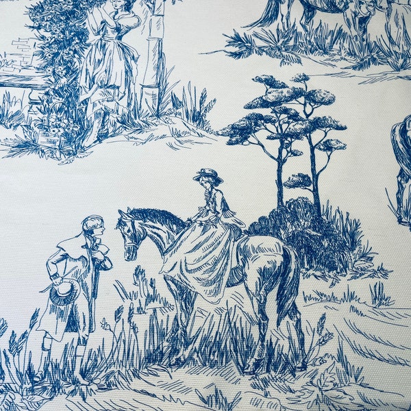 Toile Fabric - Etsy