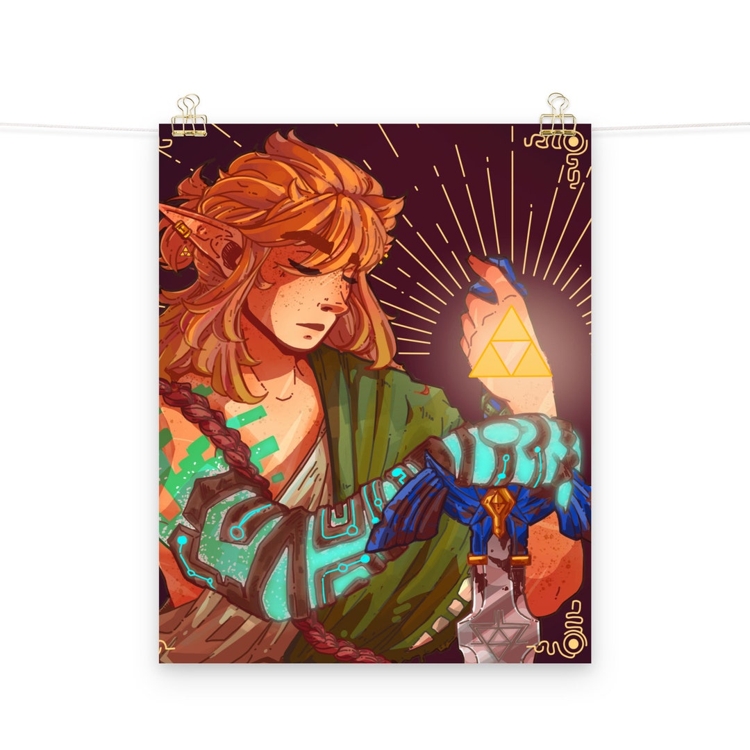Tears of the Kingdom Link Art Print - Etsy