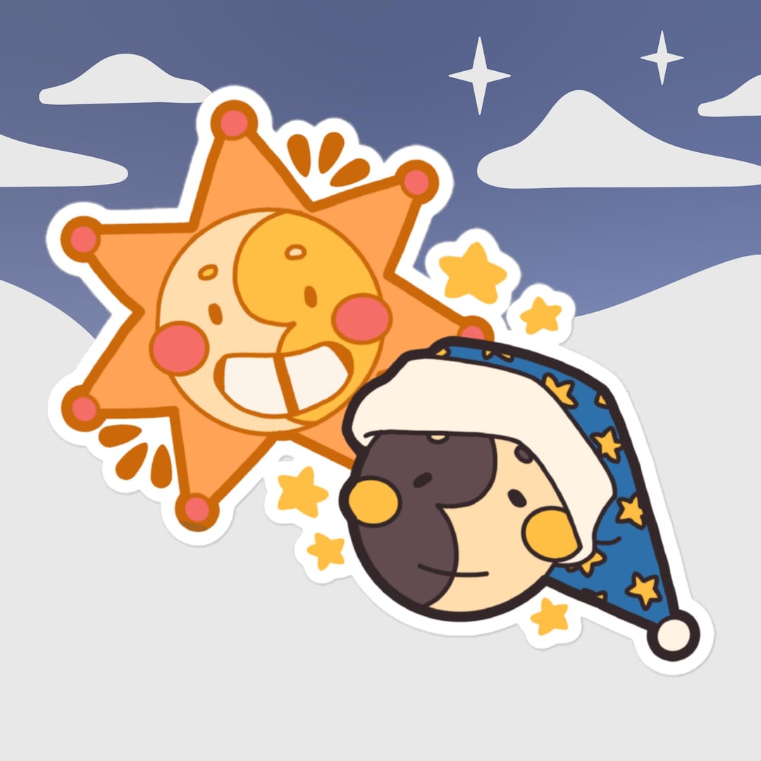 FNAF Sundrop & Moondrop Sticker | Security Breach Daycare Attendant ...