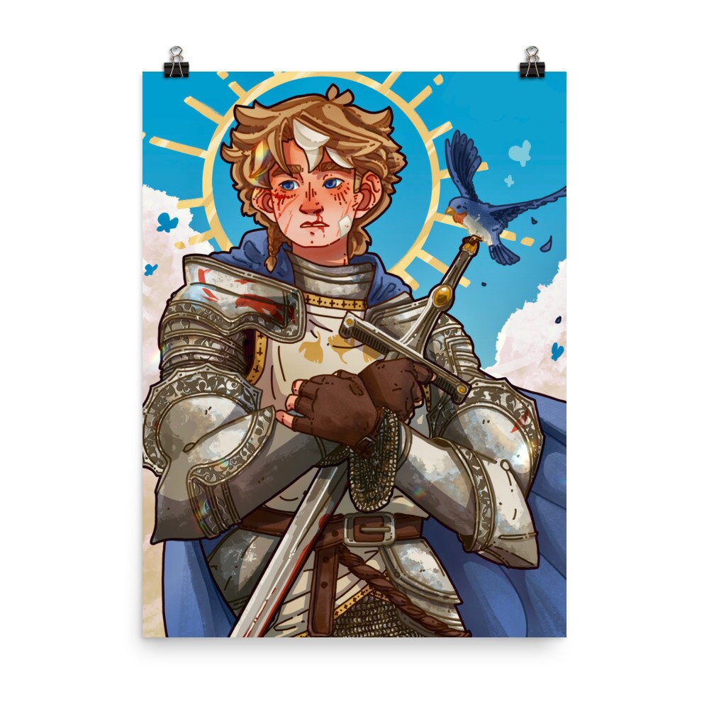 Blue Knight Tommyinnit Art Print - Etsy Australia