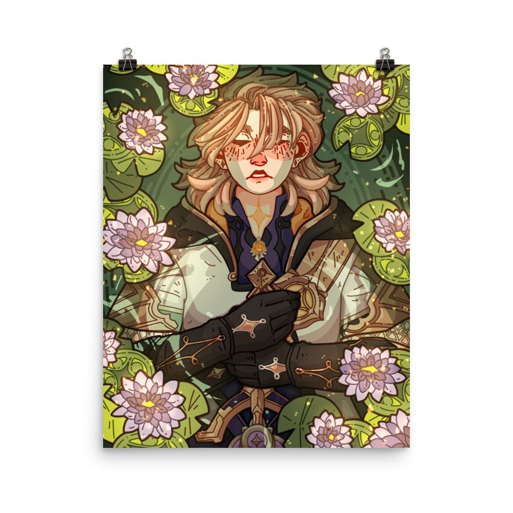 Albedo in Flowers Art Print - Etsy