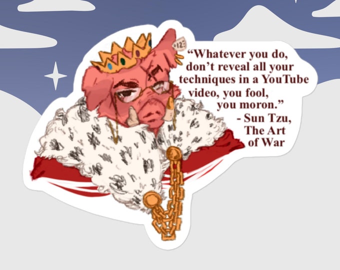 Potato Wars Technoblade Sticker - Etsy