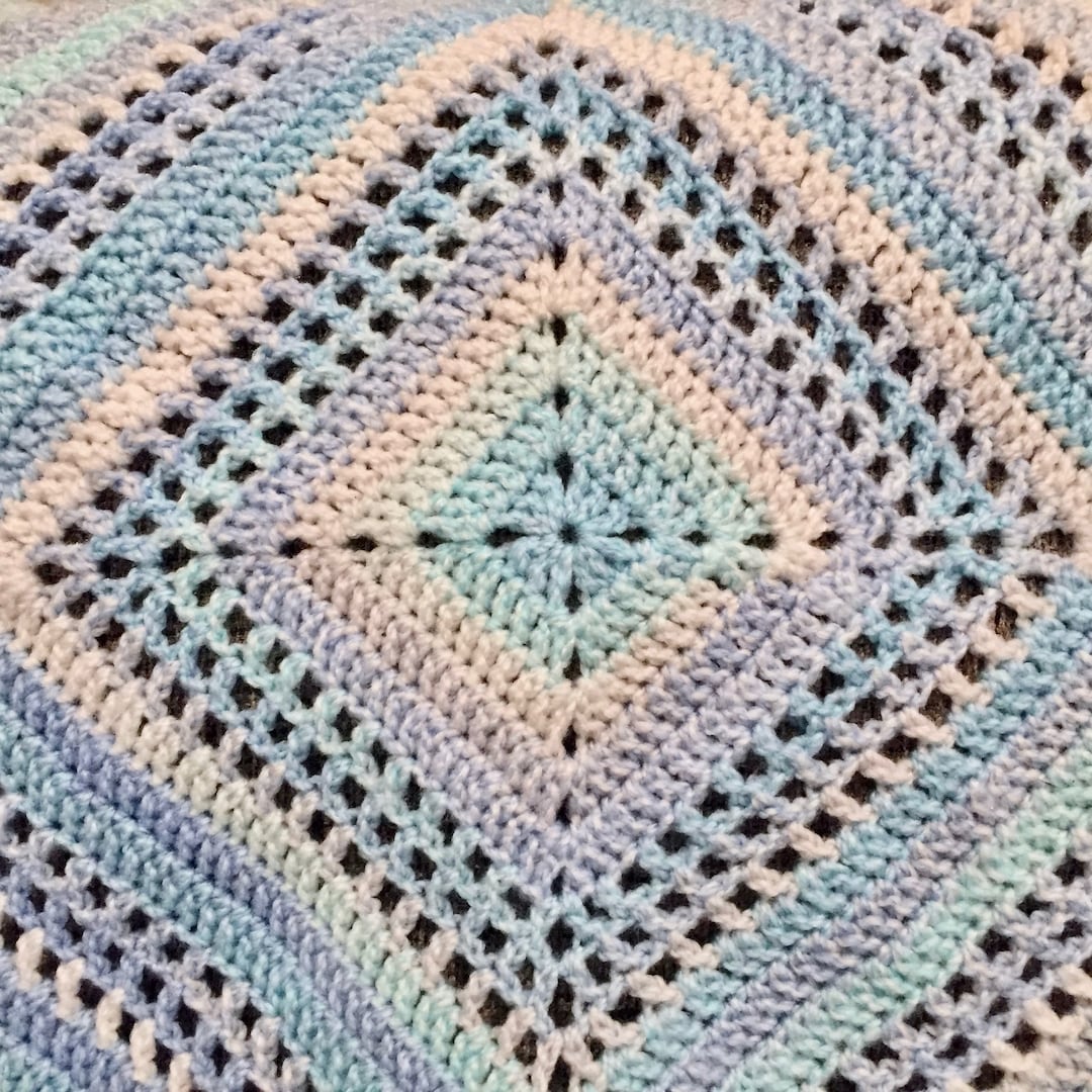 The Cornflower Blanket, Crochet Baby Blanket, Washable, Car Seat ...