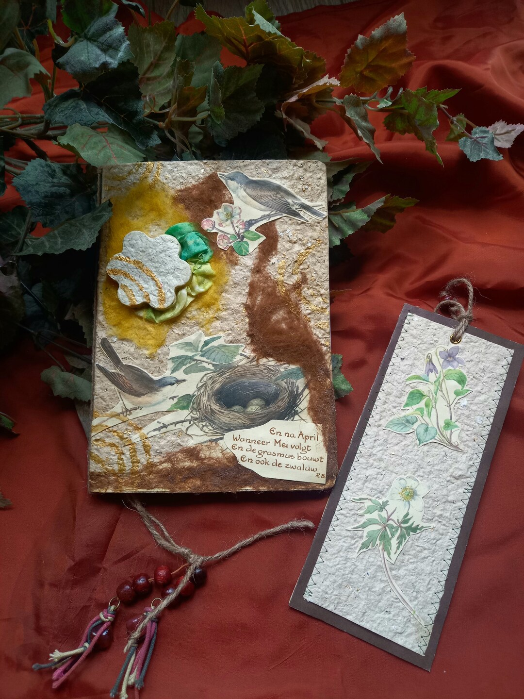 Note Book With a Handmade Paper Cover - Etsy