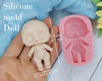 Miniature Chibi Doll Mold - Etsy