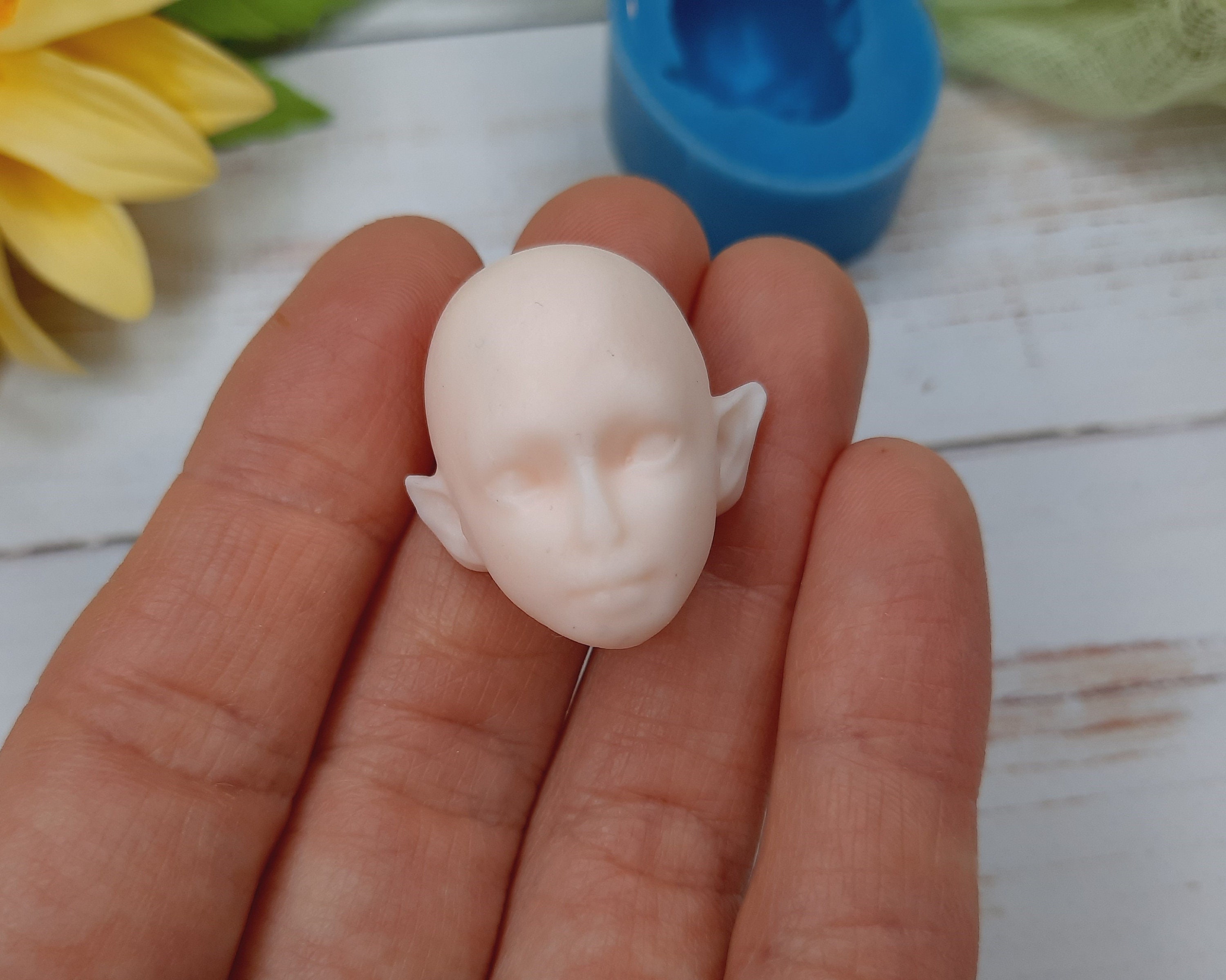 Silicone Mold Elf Face Doll Face Size 3х3 Cm/ 137х137 Inch - Etsy