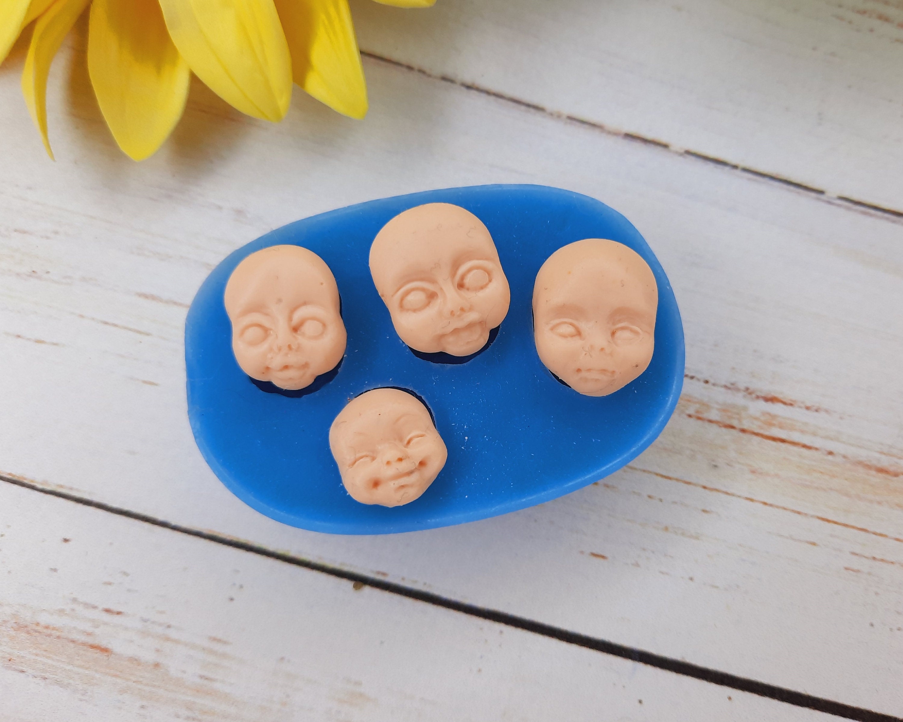 Silicone Mold 4-faces of Doll Size From 11х12 to 14х18 Cm - Etsy