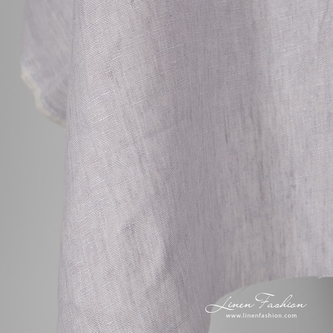 Ash Lilac Colour Linen Fabric Pure Linen Fabric Width 130cm 51 Weight ...