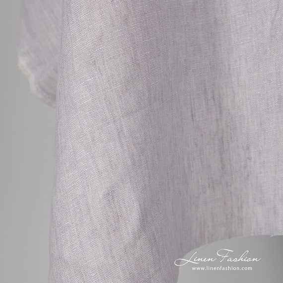 Ash Lilac Colour Linen Fabric Pure Linen Fabric Width - Etsy