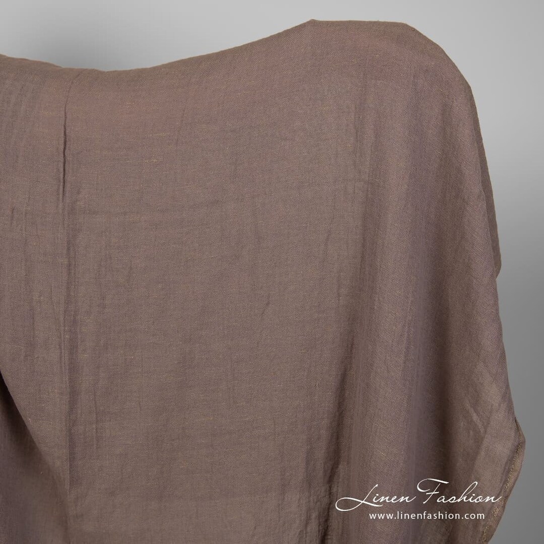 Grey Violet Linen Cotton Fabric, Washed | Linen Cotton Fabric | Width ...