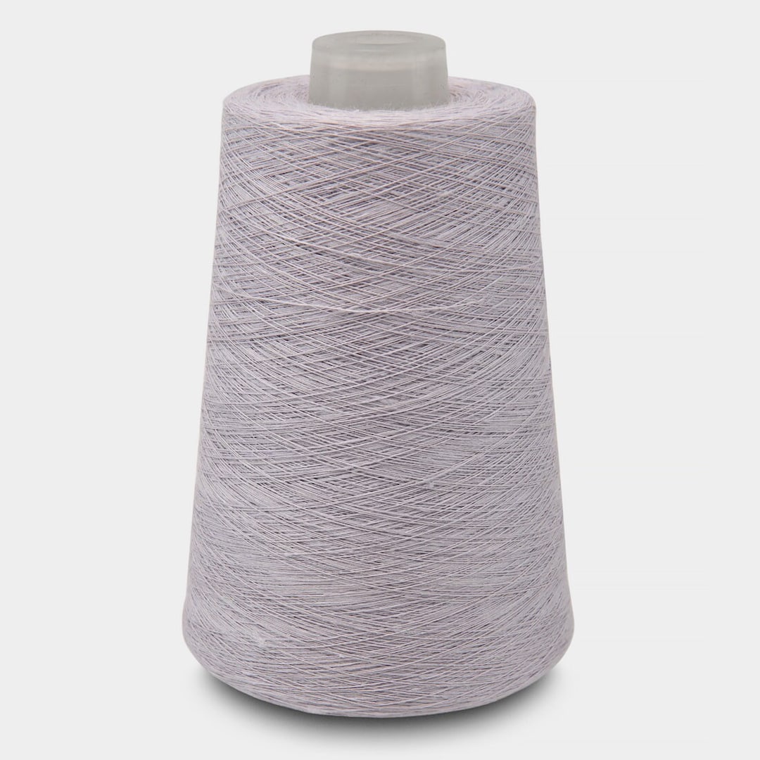 100% Linen Yarn Cone, 500g ( 17.6oz ) | Light Violet Color 3(12) | Dyed ...