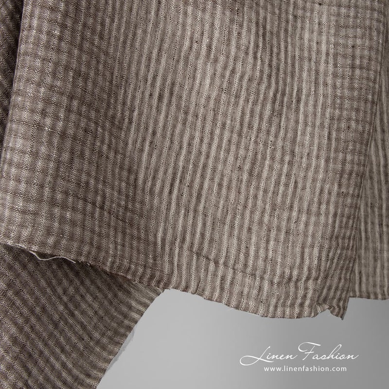 Checked Linen Fabric - Etsy