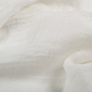 Off-white Transparent Linen Fabric Washed Not Dyed Linen - Etsy