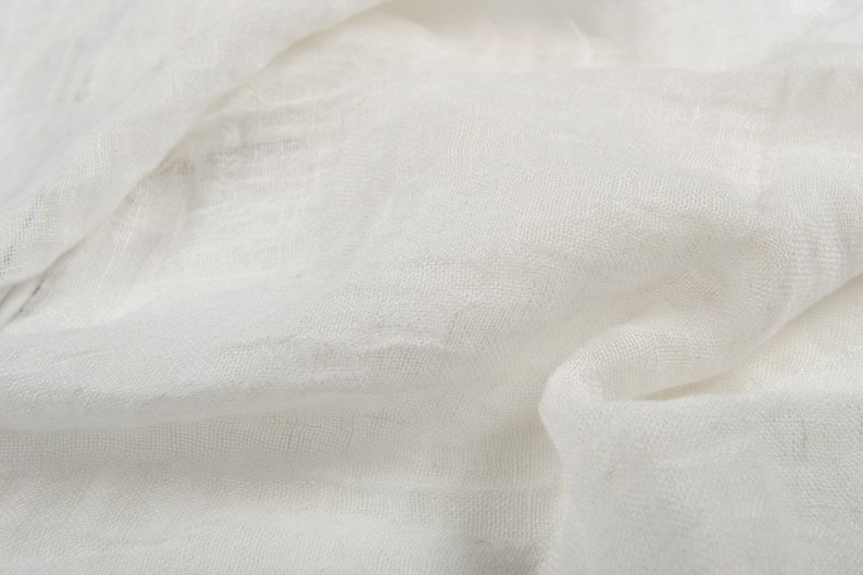 Off-white Transparent Linen Fabric Washed Not Dyed Linen | Etsy