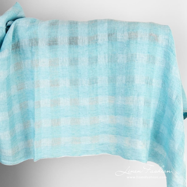 Blue Linen Fabric - Etsy