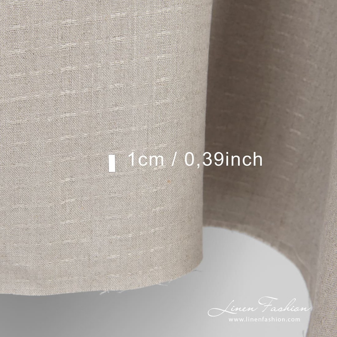 Natural Color Linen Fabric | Pure Linen Fabric | Width 150cm (59 ...