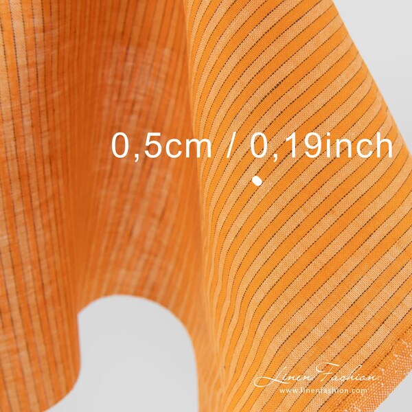 Orange Linen Fabric - Etsy