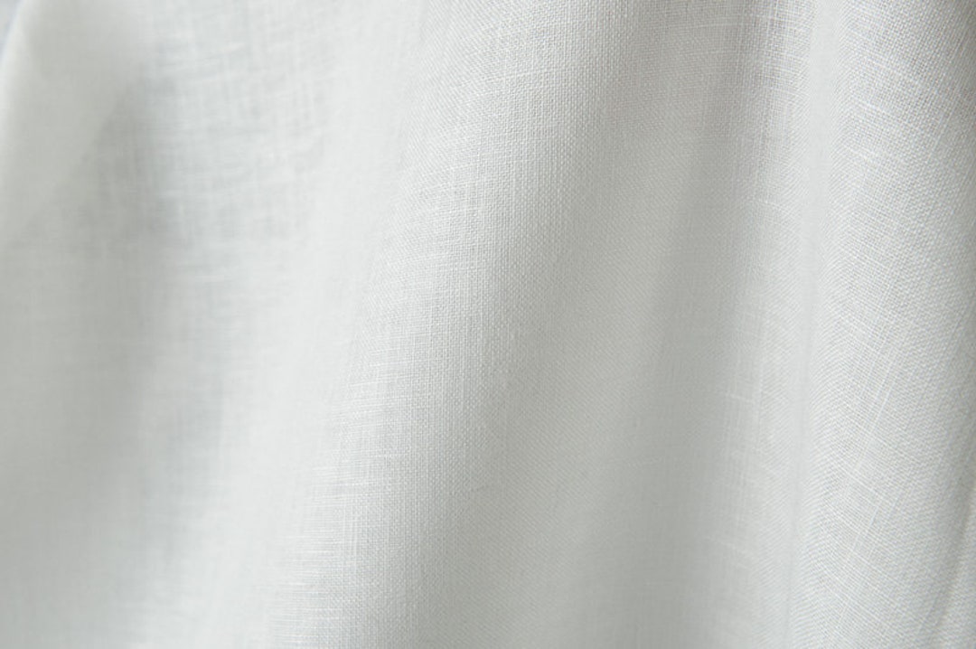 Off-white Linen Fabric Plain Solid Llinen Width 150cm Weight 200g / M 5 ...