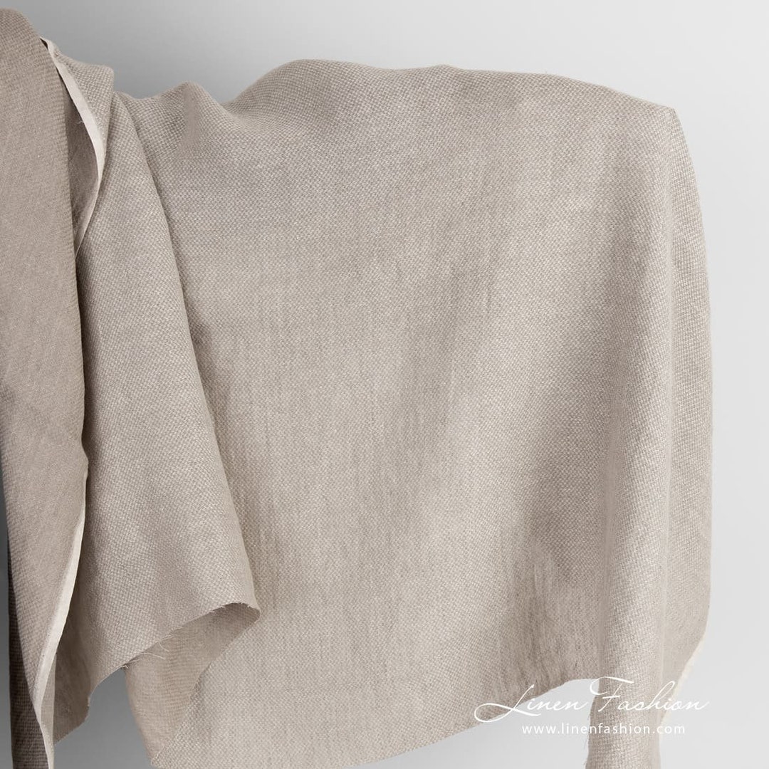 Beige Linen Fabric | Washed Linen Fabrics | Width 145cm ± 5% | Weight ± ...