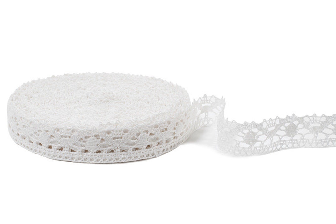 100% Linen Lace in Off-white Color No. 16 | Width: 3cm (1,2″) | Sold by ...