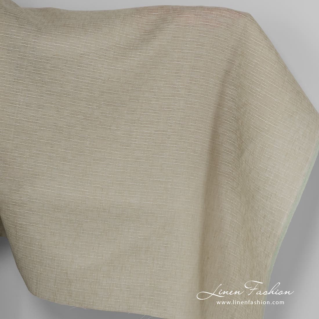 Linen fabric in light brown colour Pure Linen Fabric Width - Etsy 日本