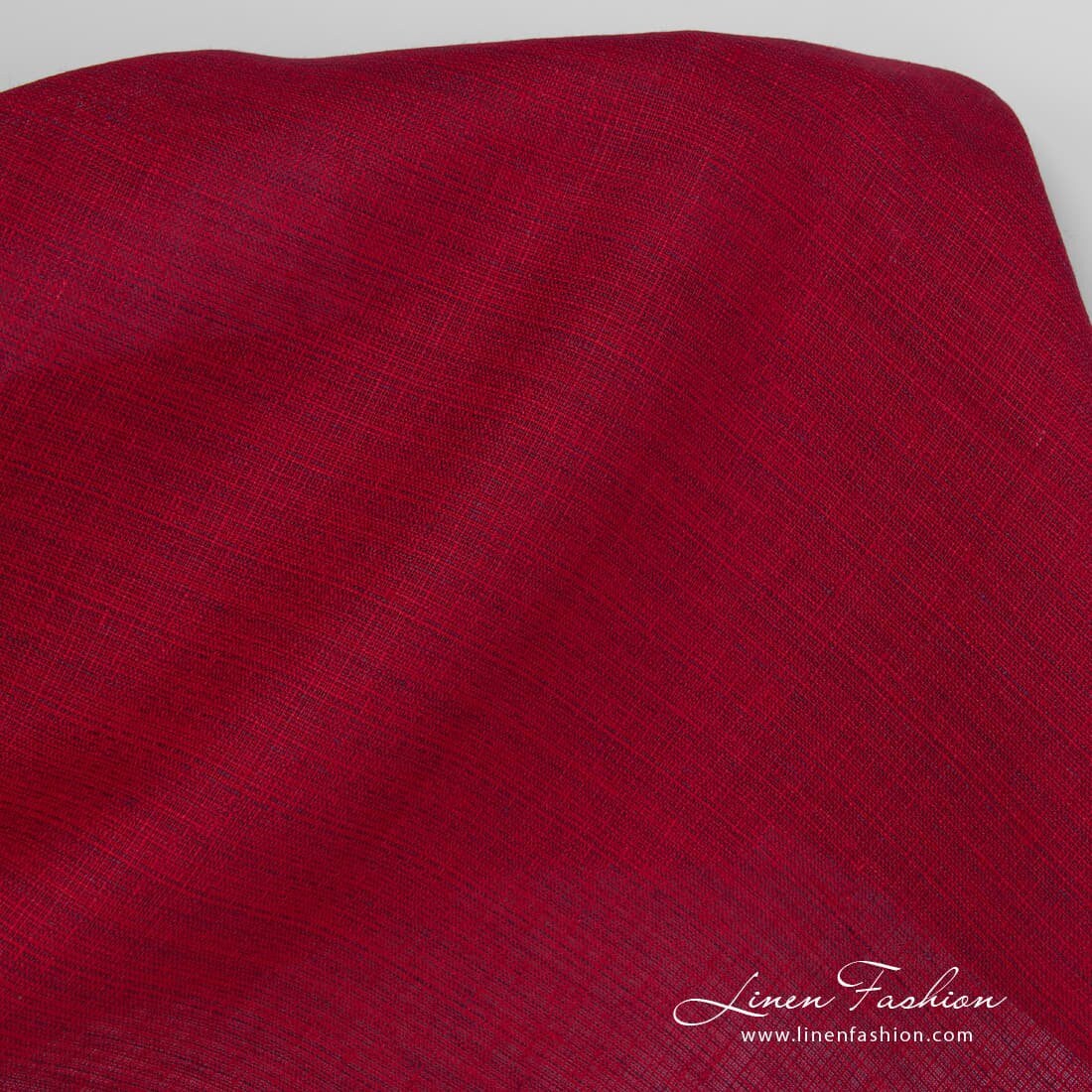 Red Melange Linen Fabric Pure Linen Fabric Width 150cm - Etsy Canada