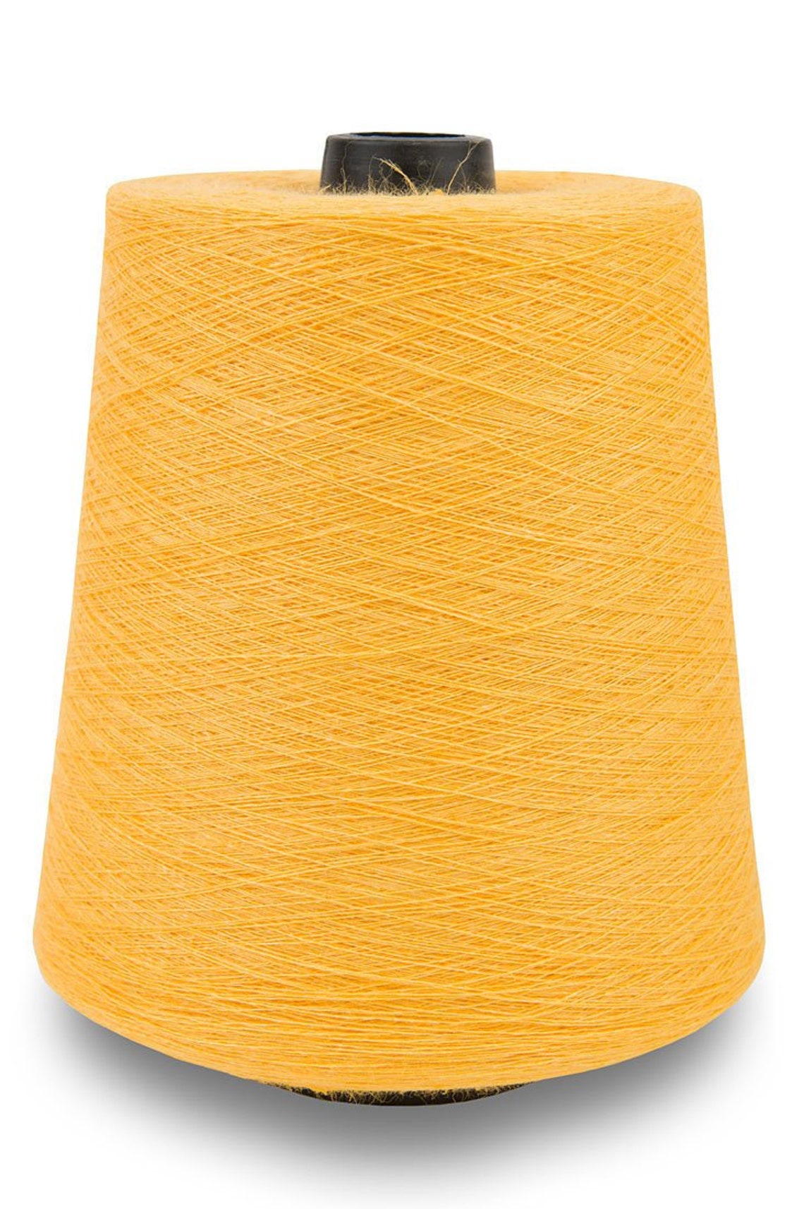 100% Linen Yarns 500g 17.6oz Cones Golden Yellow Color - Etsy