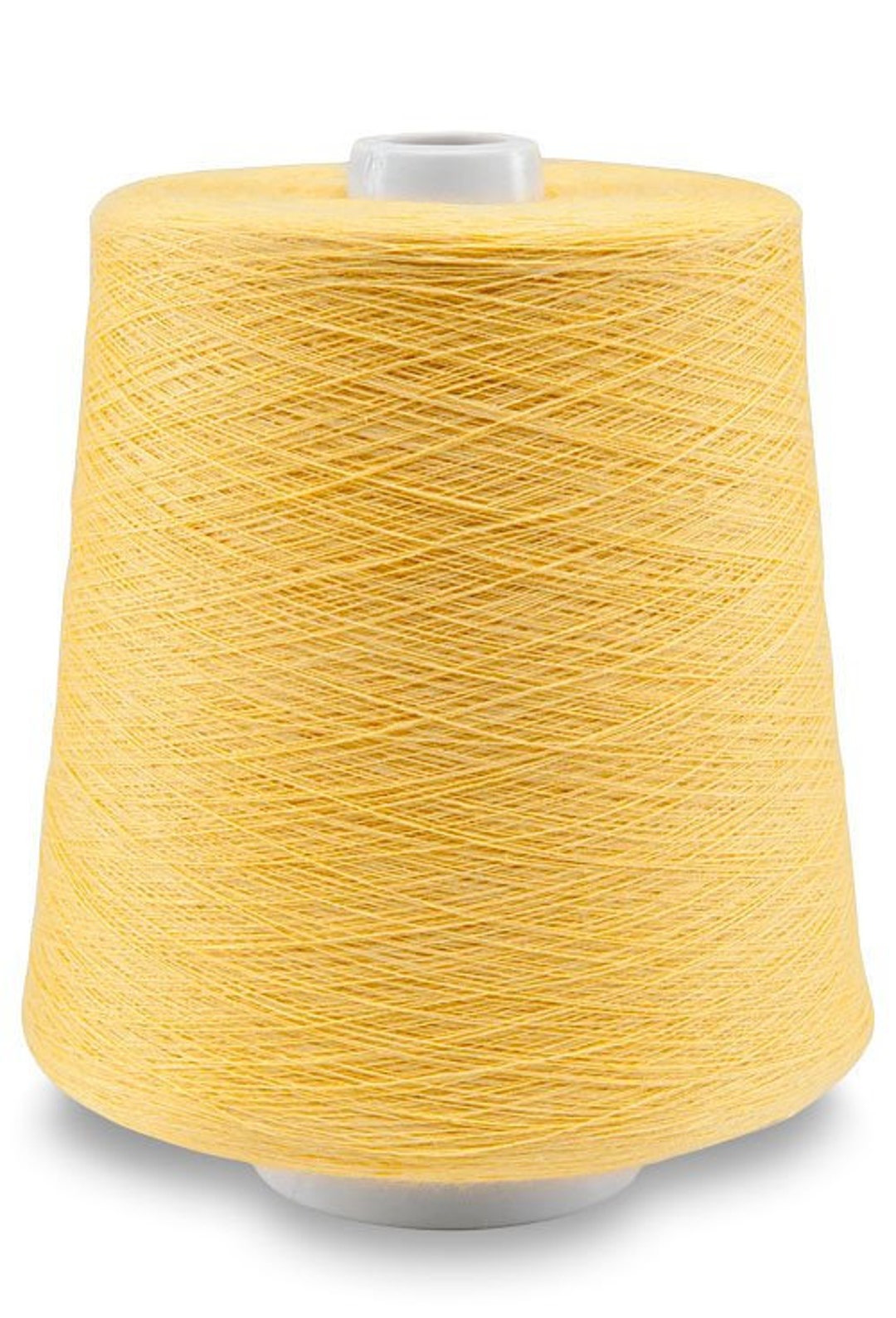 100% Linen Thread 500g 17.6oz Cones Soft Yellow Color - Etsy