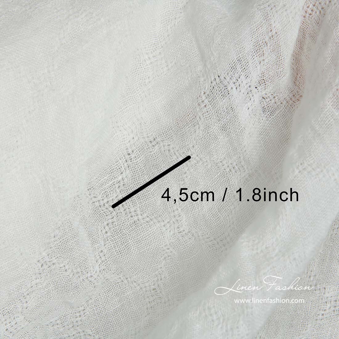 White transparent linen fabric with azure diamonds washed | Etsy