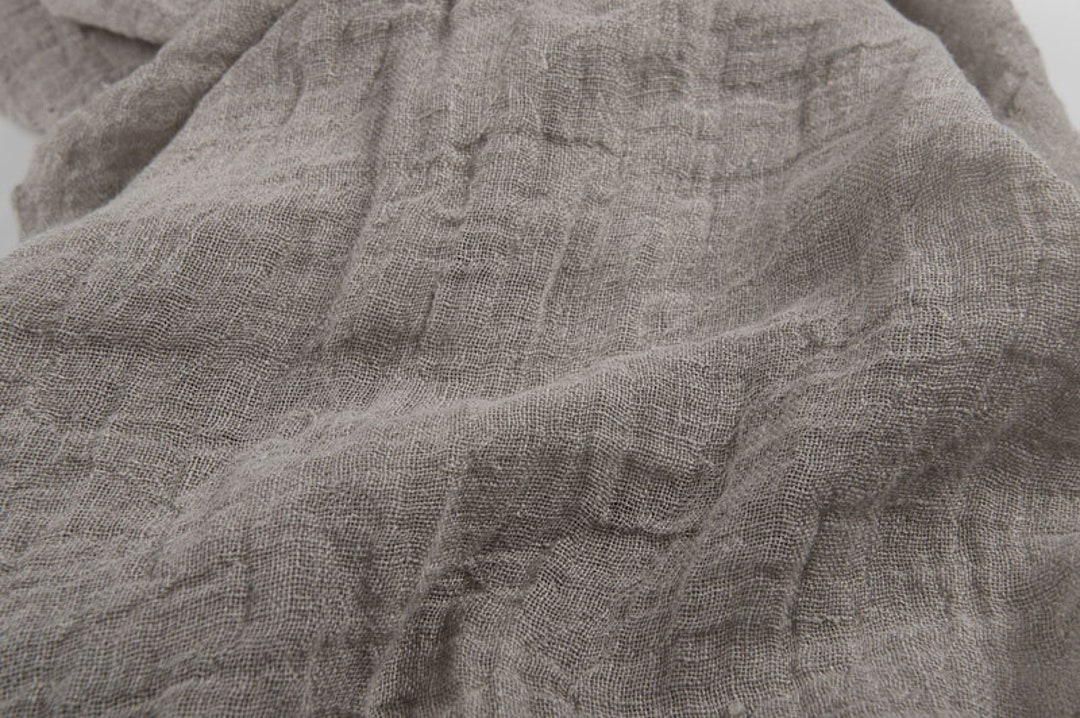 Natural Grey Transparent Linen Fabric, Washed Washed Linen Fabrics ...