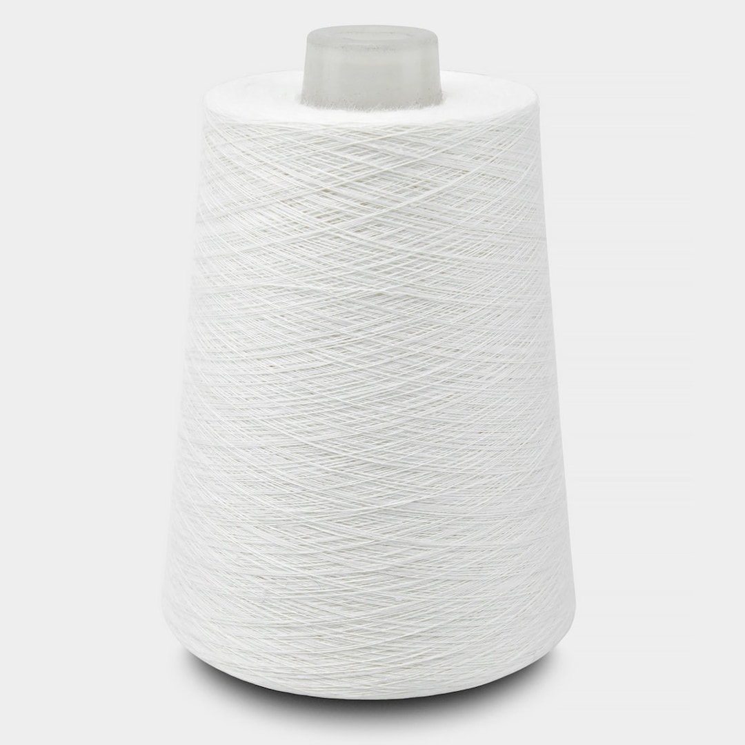 100% Linen Yarn, 500g ( 17.6oz ) Cone | Optical White Color 5(0) | Dyed ...